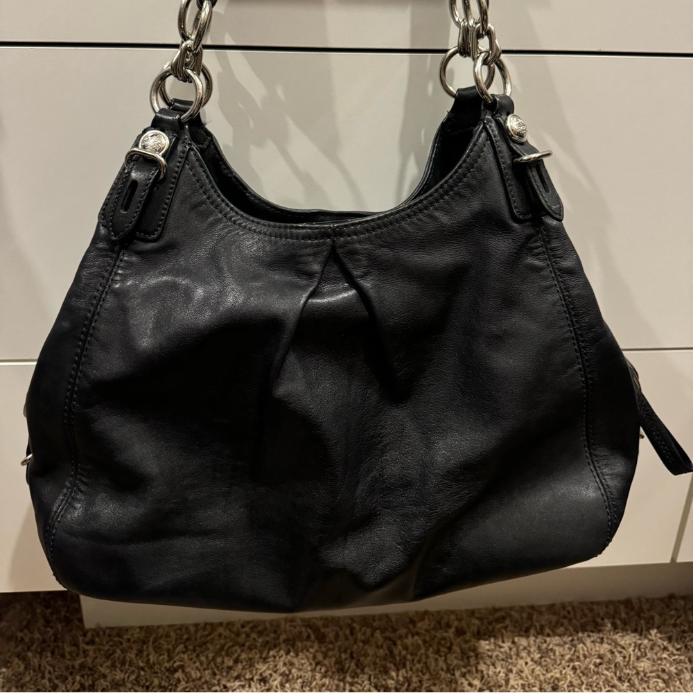 Coach Madison Mia Maggie Black Leather Large Shoulder… - Gem